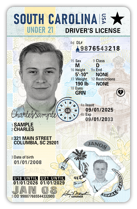 SCDMV Unveils New Driver’s License and ID Card Designs Featuring Iconic ...